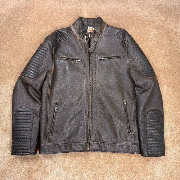 Ameri Mode | Jackets & Coats | Vintage Ameri Mode Distressed Brown ...